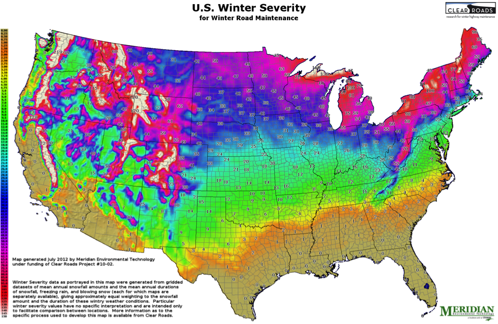 Mapping Weather Severity Zones - Clear Roads